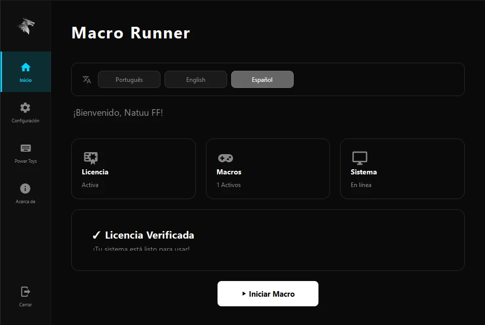 MacroRunner Perma - Quitar tela parada